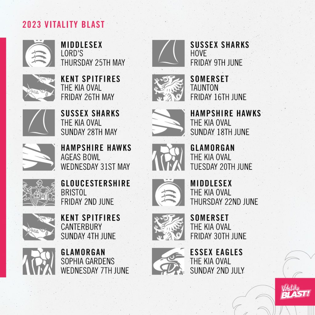 Surrey CCC – 2023 fixtures released - Kia Oval