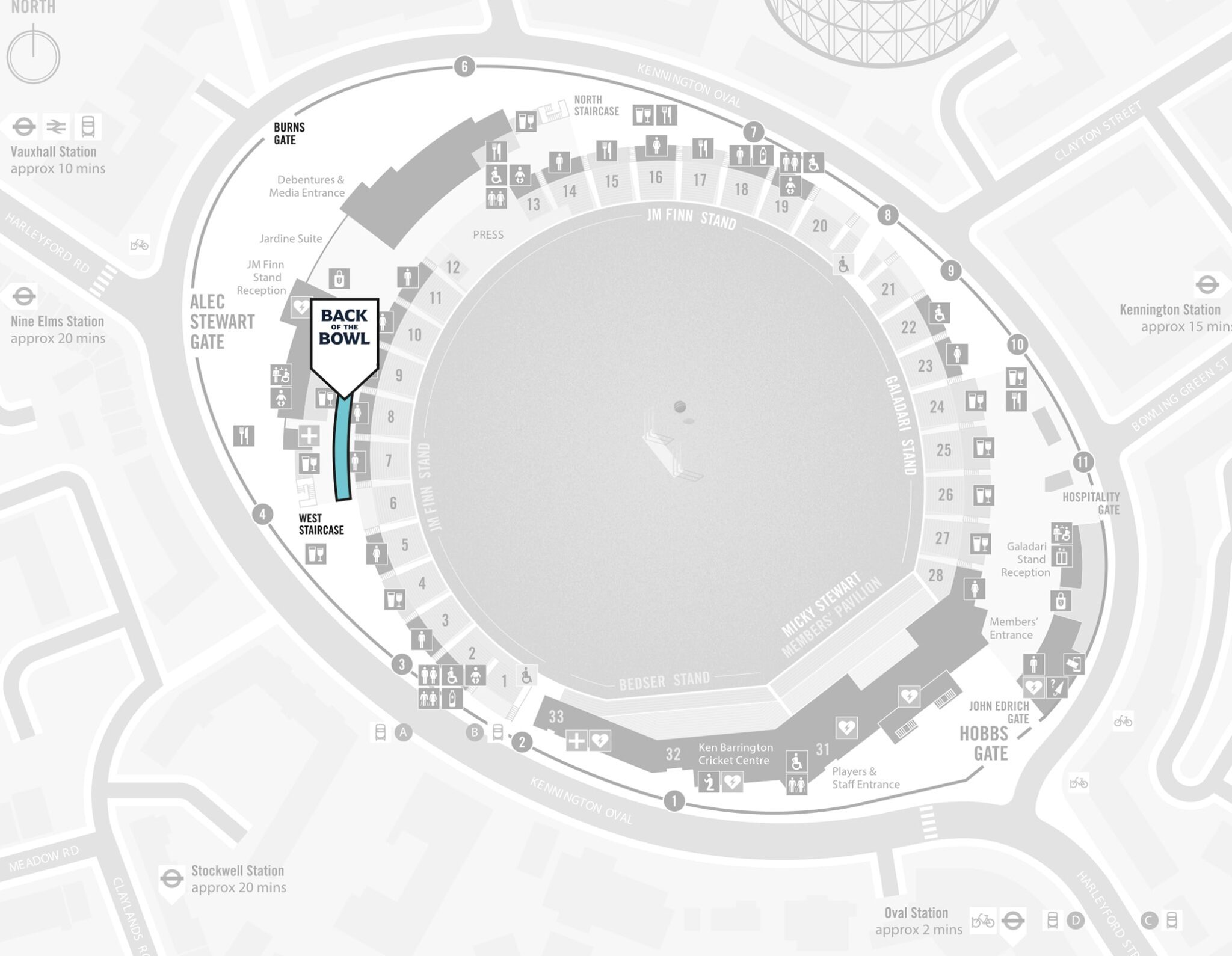 Back of the Bowl - Kia Oval