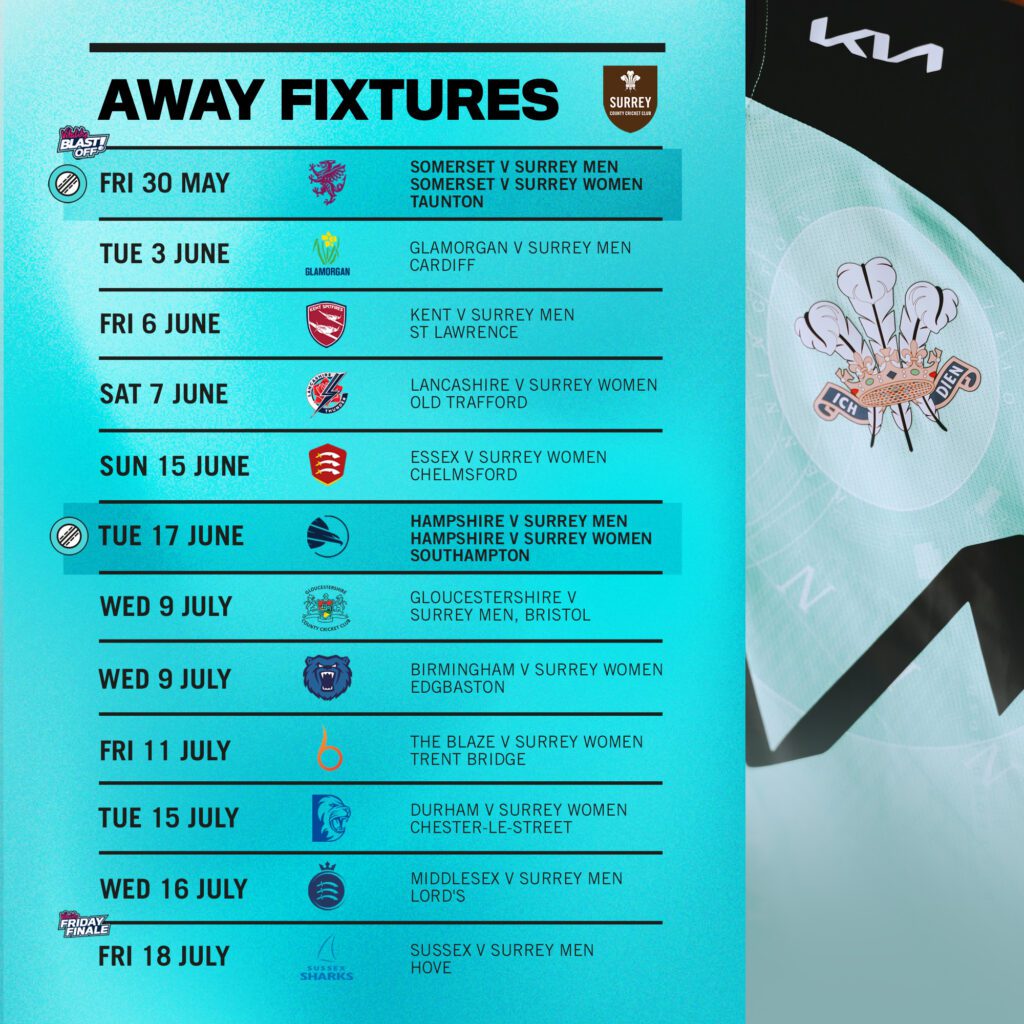2025 Vitality Blast fixtures announced - Kia Oval