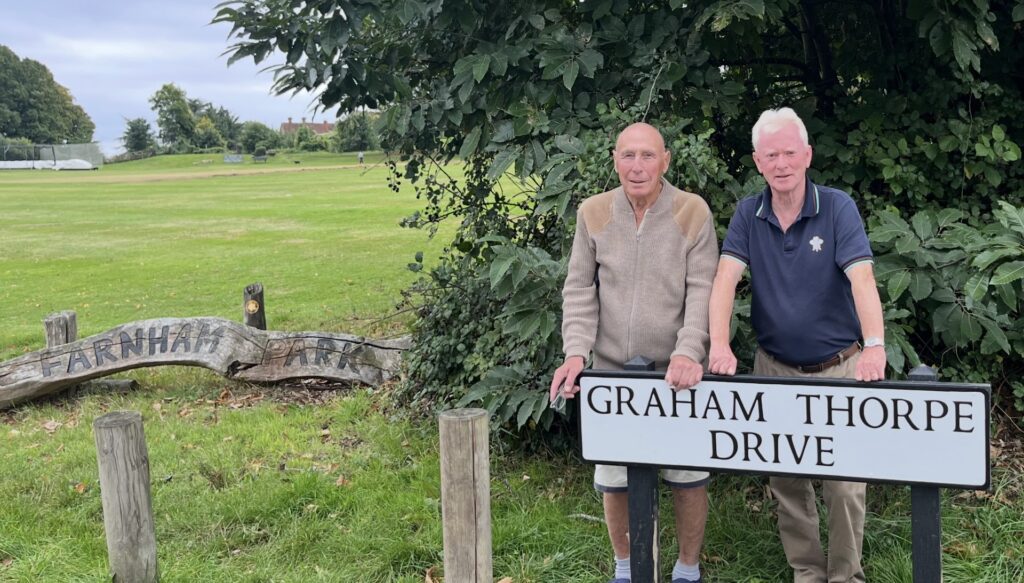 Road next to Farnham CC named in honour of Graham Thorpe - Kia Oval